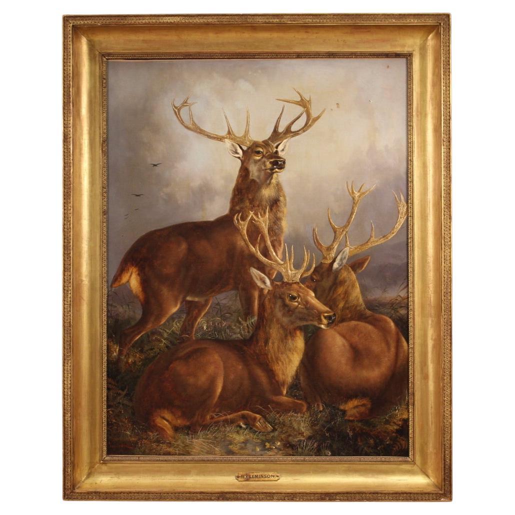 19th Century Oil on Canvas Signed G. Campbell Stoddard Dated 1896 at ...