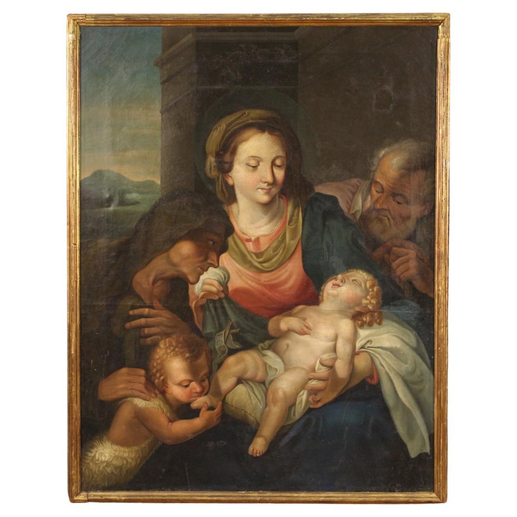 Joseph Bles, Enormous Religious Oil on Canvas Painting, 19th Century ...