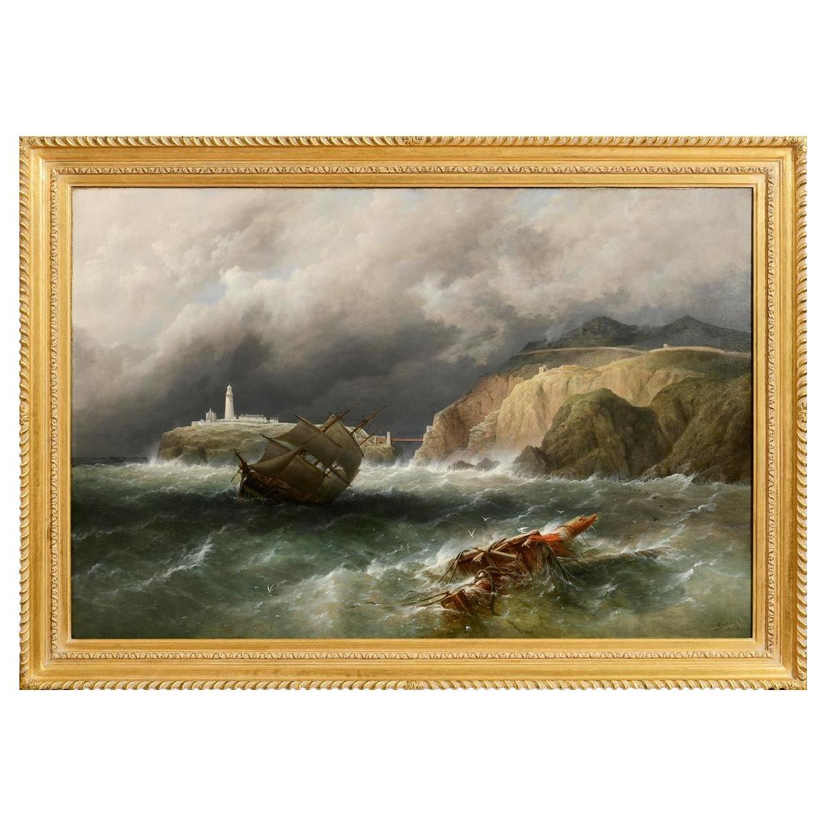 19th Century Oil on Canvas Painting by Richard Brydges Beechey HRHA ...