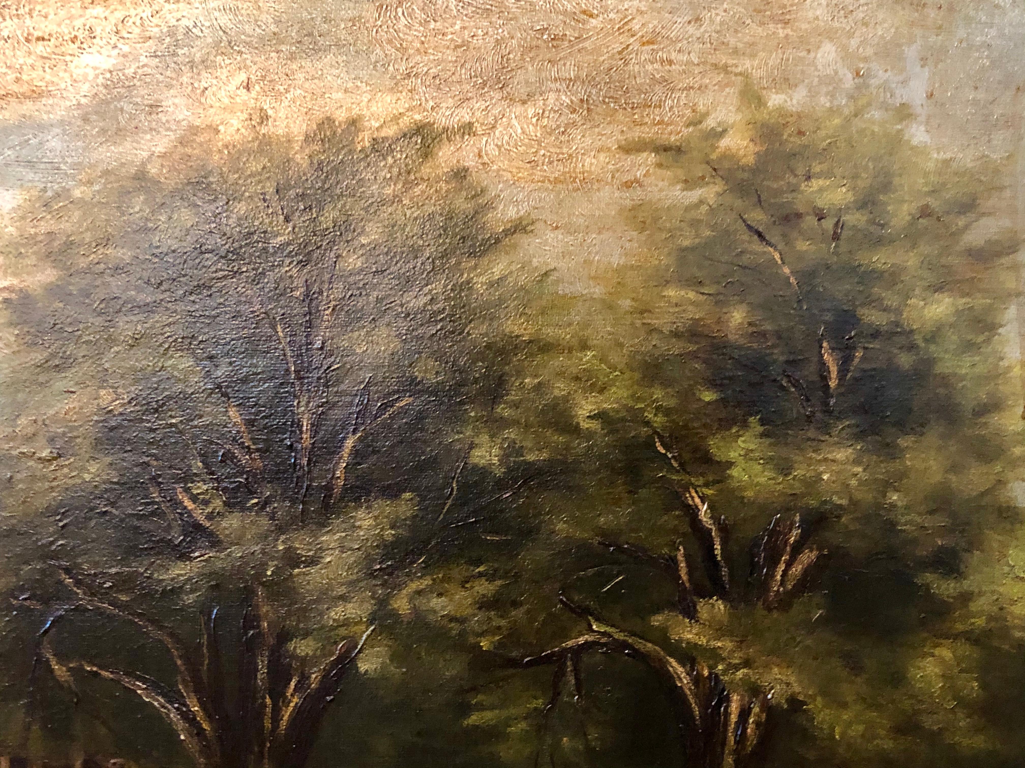 19th Century Oil on Canvas Signed G. Campbell Stoddard Dated 1896 at ...
