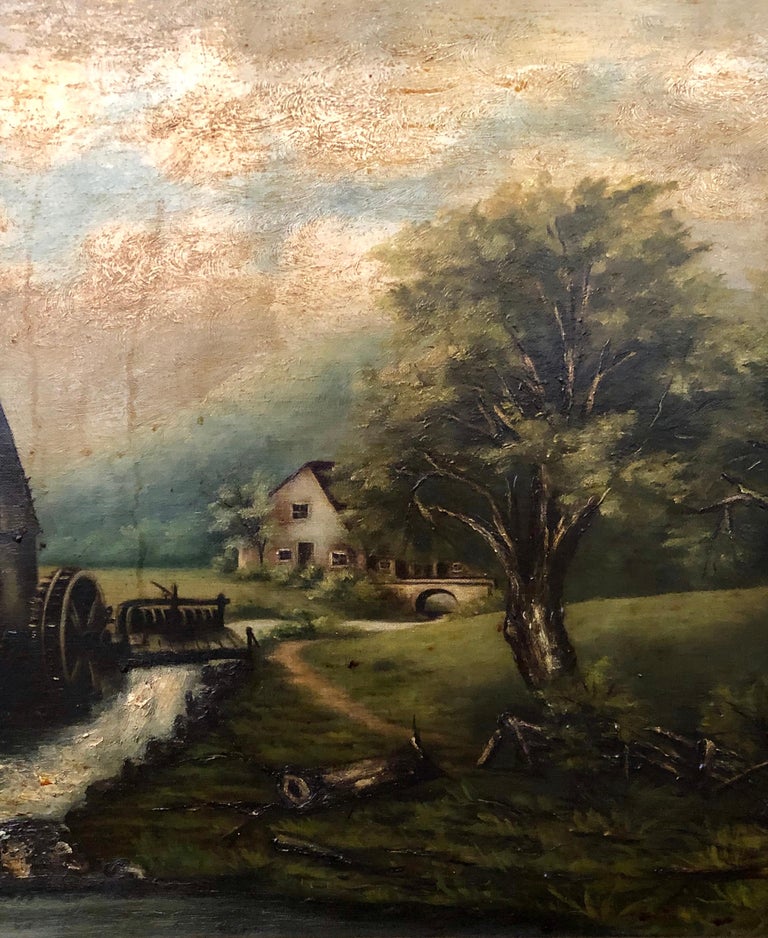 19th Century Oil on Canvas Signed G. Campbell Stoddard Dated 1896 For ...