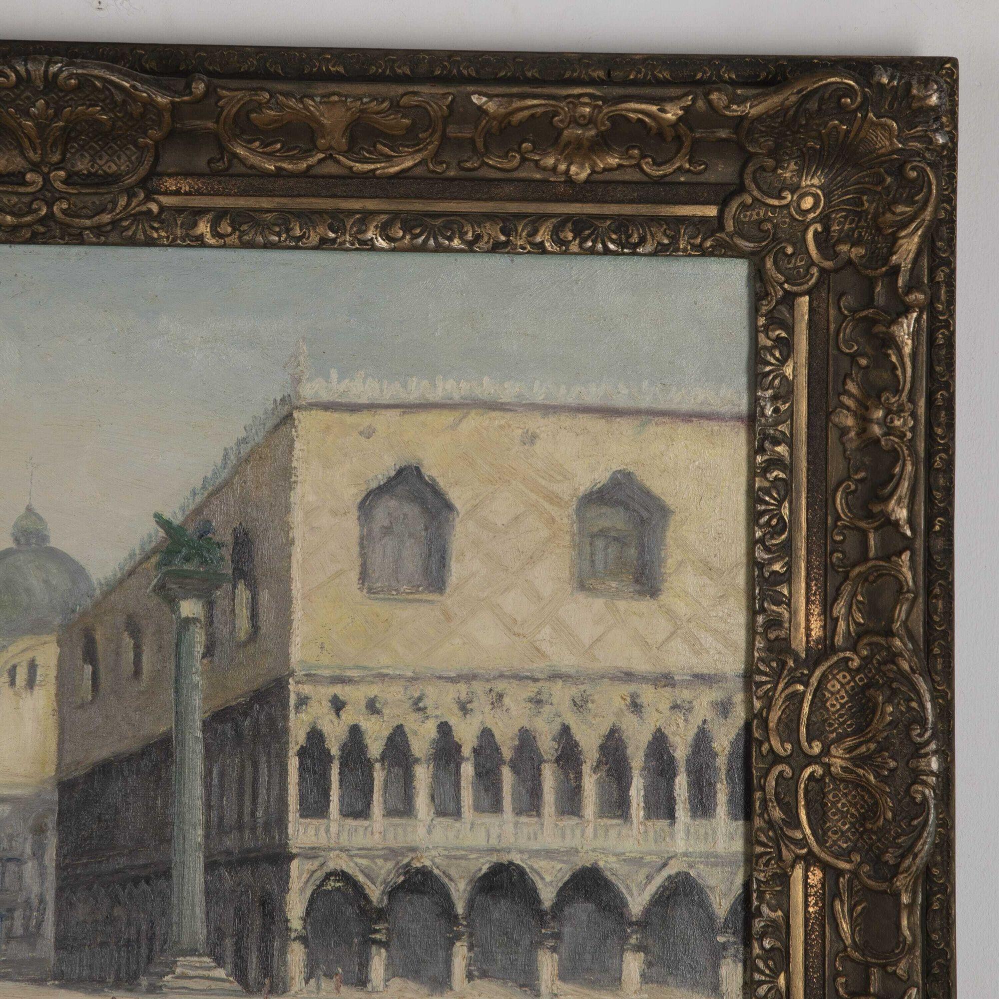 19th Century Oil on Canvas 'View of Venice' by H.Carnier at 1stDibs ...