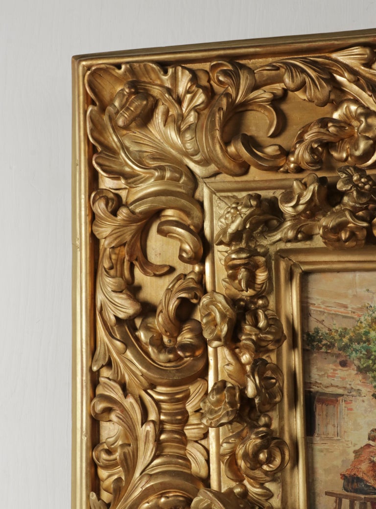 19th Century Oilpainting in Renaissance Style by J. Llaneces with ...