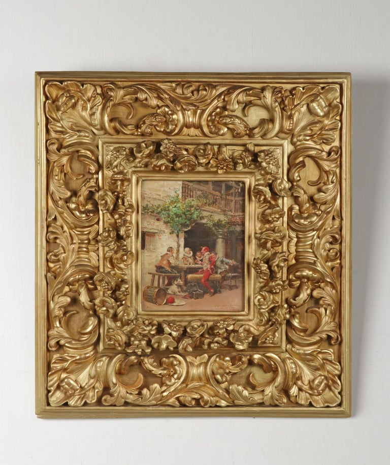 19th Century Oilpainting in Renaissance Style by J. Llaneces with ...