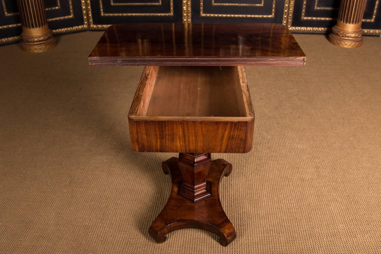 19th Century Original Biedermeier Game Table circa 1835 with Mahogany ...