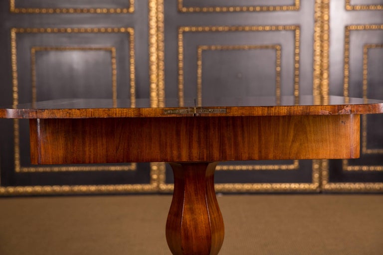 19th Century Original Biedermeier Game Table circa 1835 with Mahogany ...