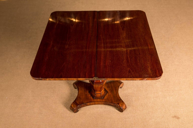19th Century Original Biedermeier Game Table circa 1835 with Mahogany ...