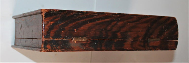 19th Century Original Painted Bible Box For Sale at 1stDibs