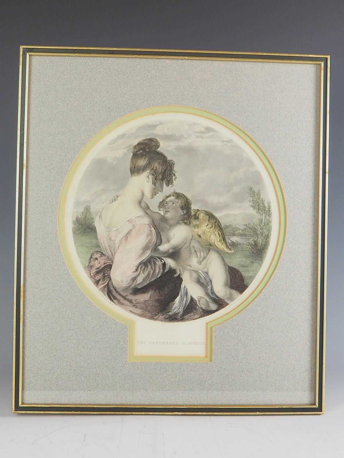 19th Century Original Print ‘the Dangerous Playmate’ by William Etty For Sale at 1stDibs