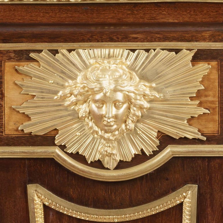 19th Century Ormolu and Specimen Wood Pedestal after Riesener For Sale ...