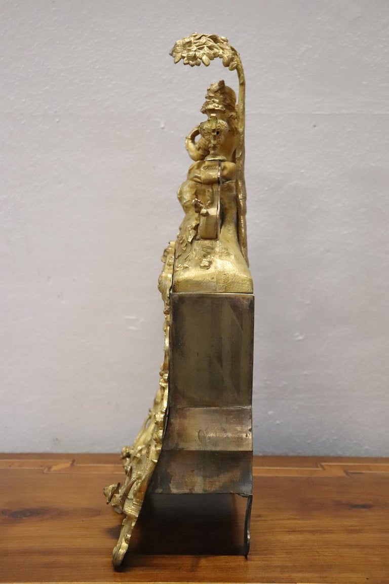 19th Century Ormolu Gilt Bronze Antique Table Clock For Sale at 1stDibs