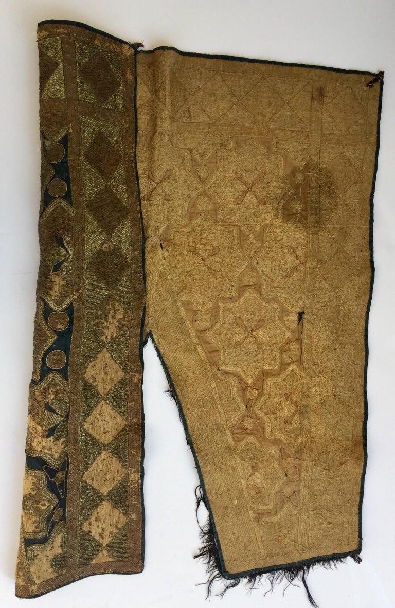 19th Century Ottoman Moorish Metallic Threads Embroidered Textile For ...