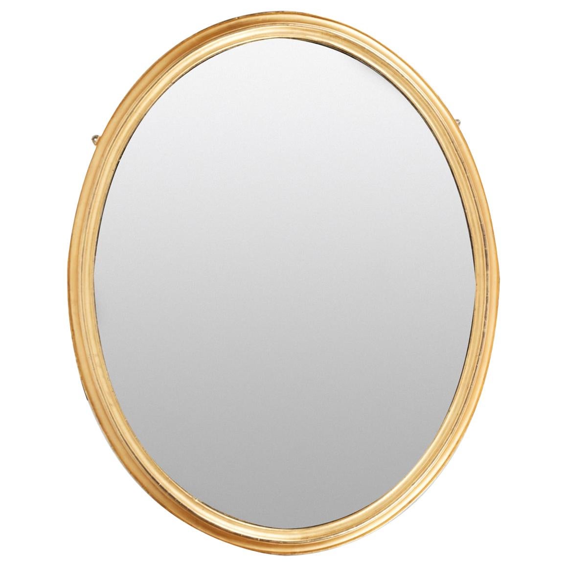 19th c. Italian Oval Mirror. For Sale at 1stDibs