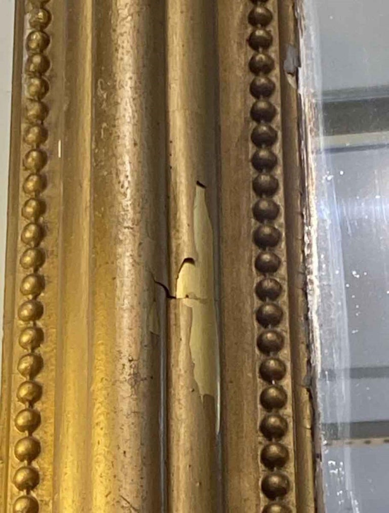 19th Century Overmantel Gilded Mirror with Light Foxing Antique For ...