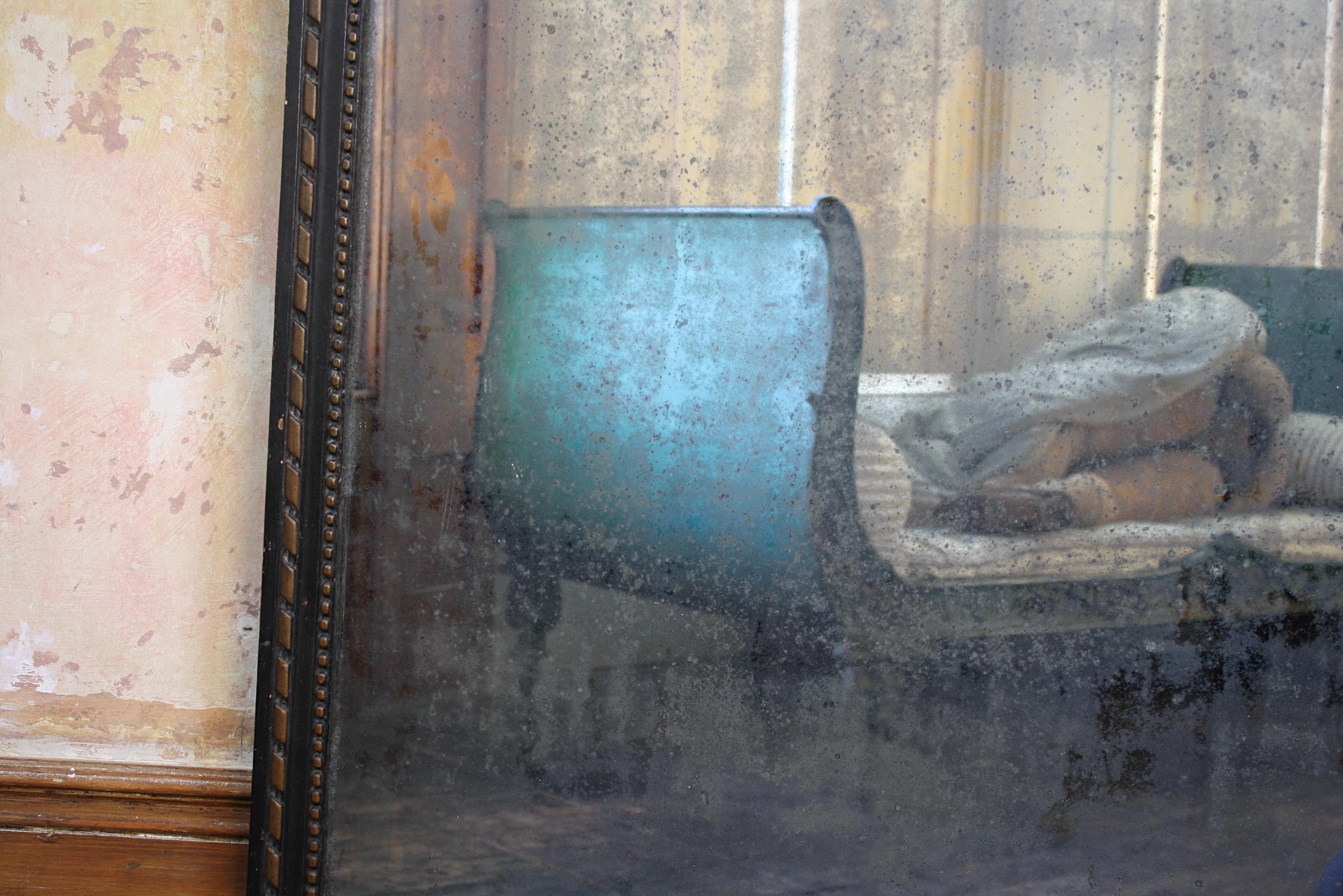 19th Century Oxidised Foxed Antique Ebonised Mercury Mirror Shop at ...