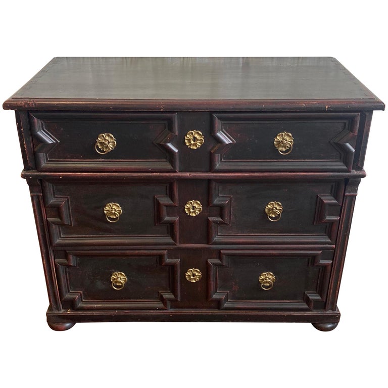 19th Century Painted Pine German Chest at 1stDibs