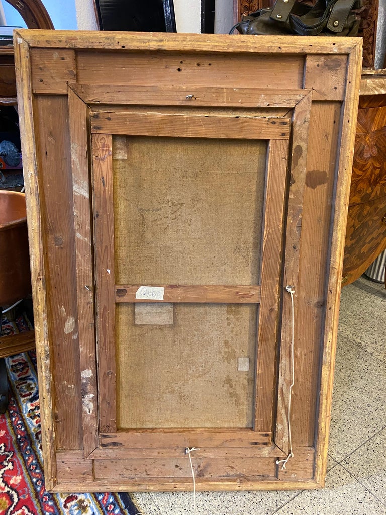 19th Century Painting "Moonlight" Oil on Canvas Signed by R. T. Stuart ...