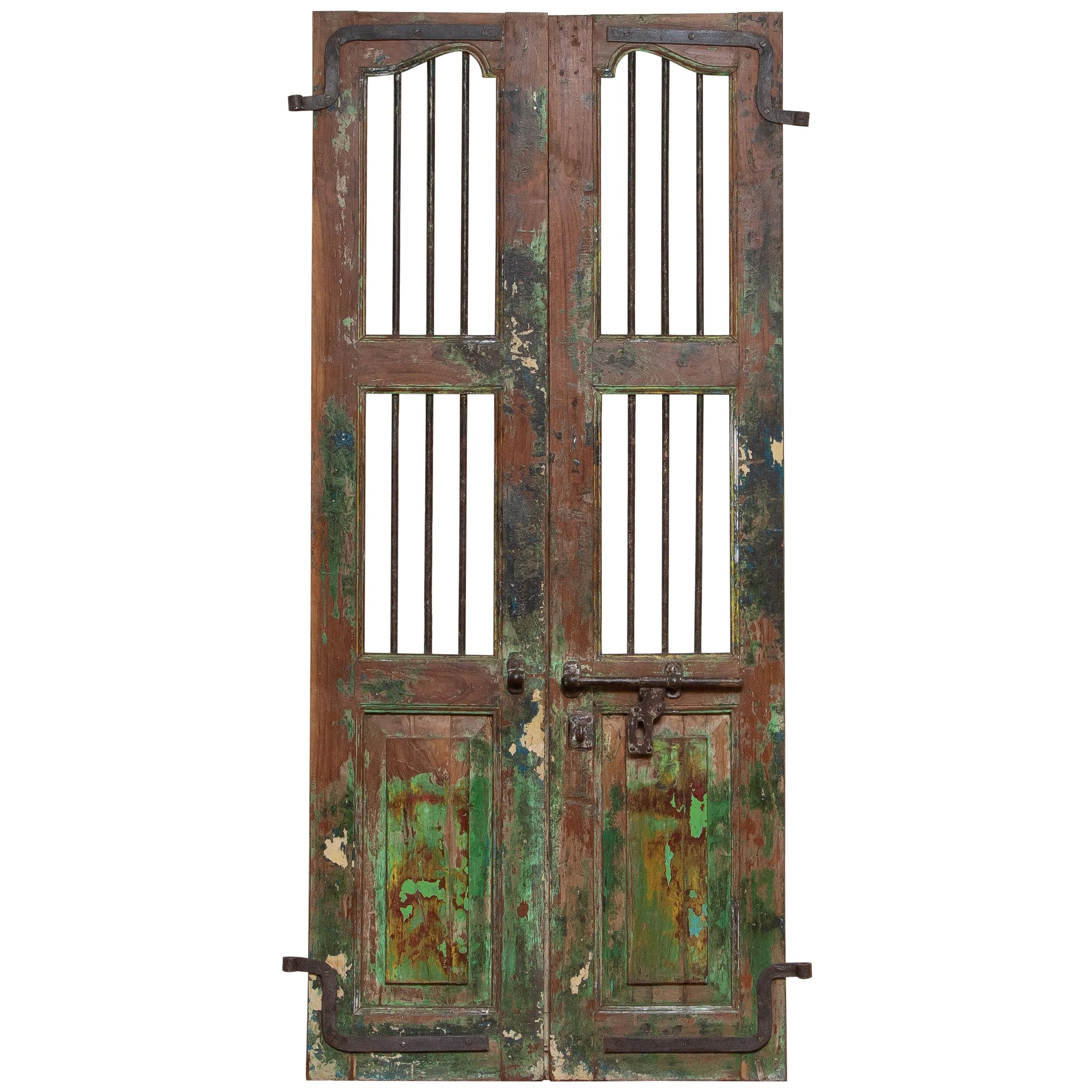 19th Century Pair of Antique Window / Doors Shutters from India with ...