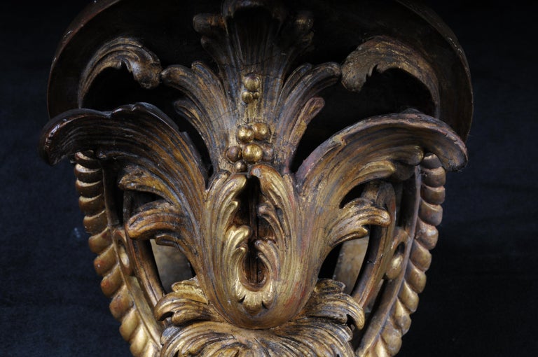 19th Century Pair of Baroque Wall Brackets, circa 1870 For Sale at 1stDibs