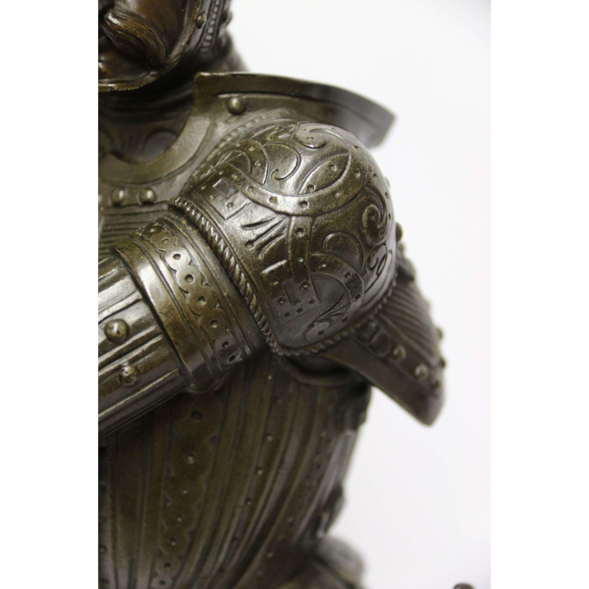 19th Century Pair of Bronze Knights, circa 1860 at 1stDibs