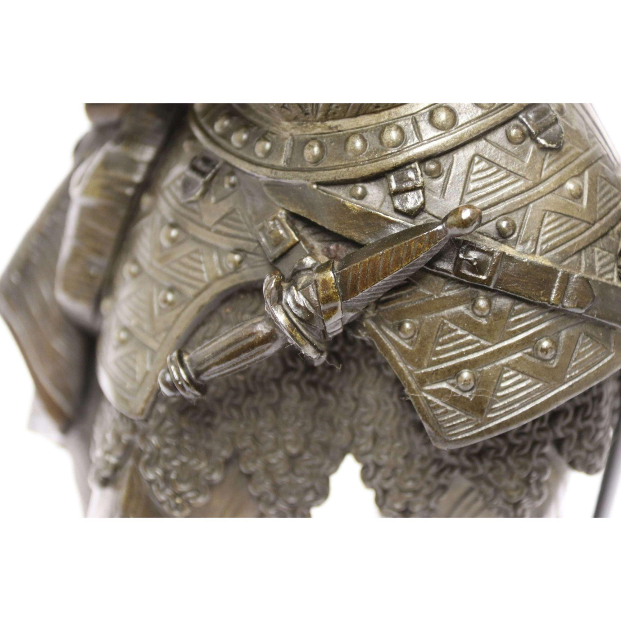 19th Century Pair of Bronze Knights, circa 1860 at 1stDibs