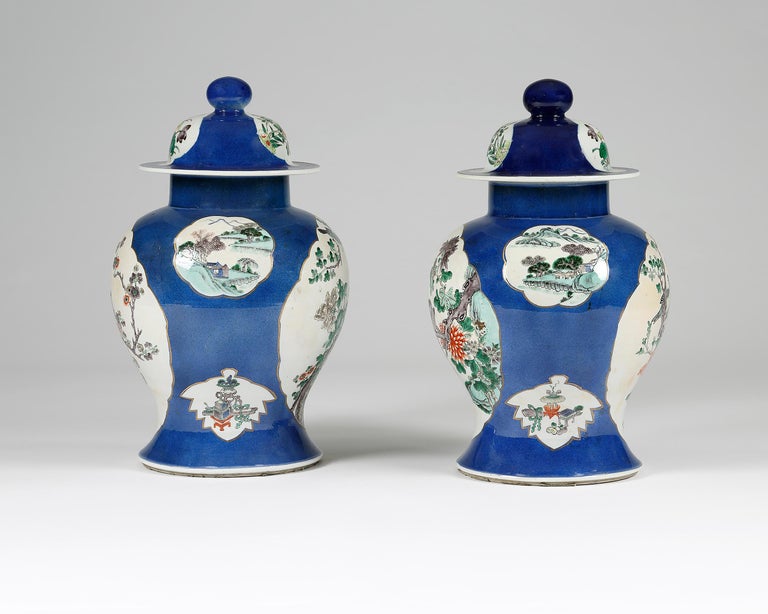 19th Century Pair of Chinese Porcelain Lamps For Sale at 1stDibs
