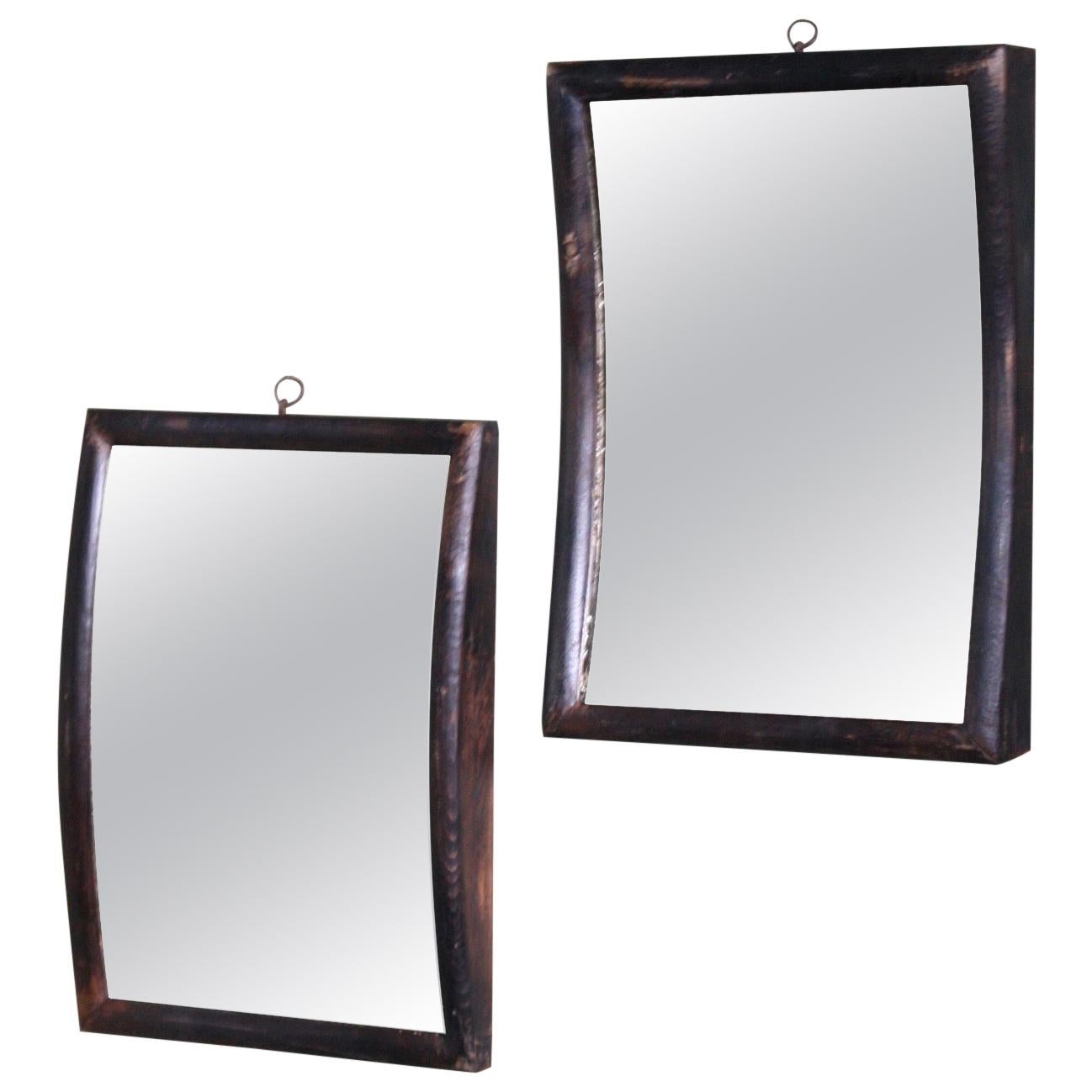 19th Century Pair of Distortion Mirrors, Concave and Convex Fairground ...