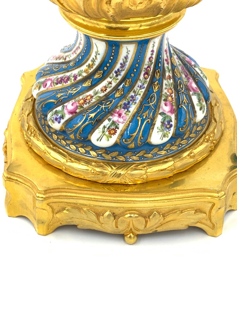 19th Century Pair of French Sevres Style Porcelain Vases For Sale at ...