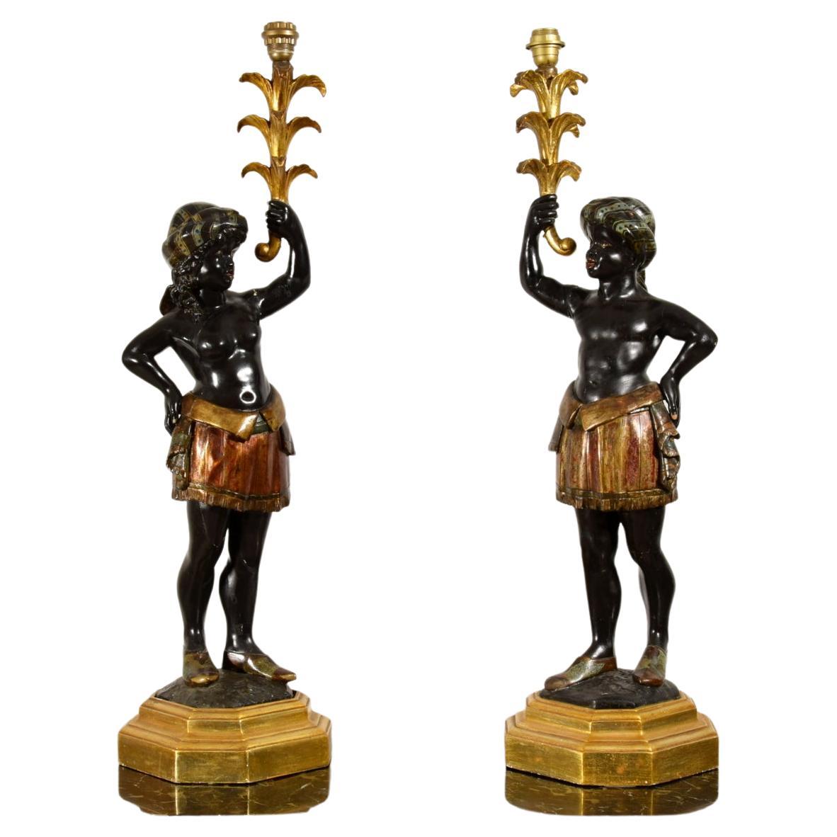 19th Century, Pair of French Porcelain Sculptures Depicting Cupid and ...