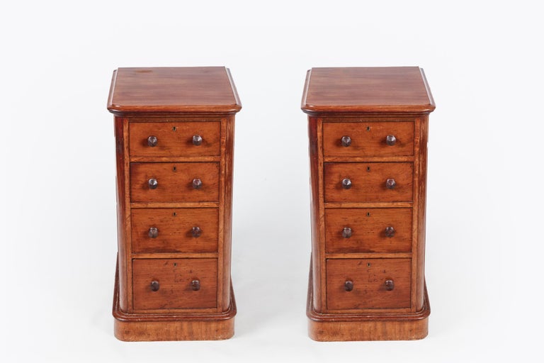 19th Century Pair of Mahogany Bedside Lockers For Sale at 1stDibs ...