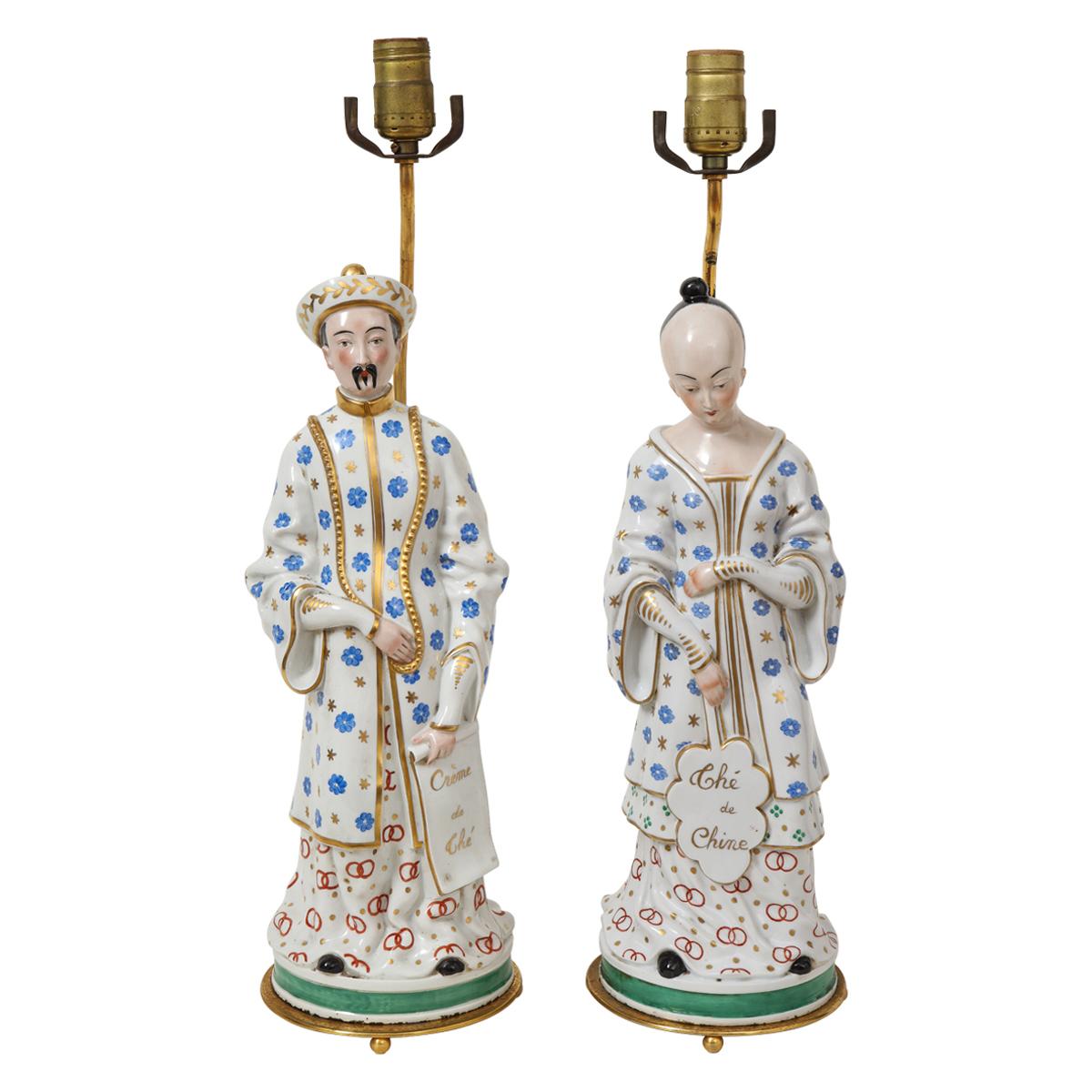 Pair of 19th Century Cambodian Temple Dogs as Lamps at 1stDibs