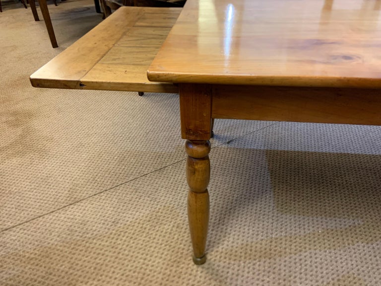 19th Century Pale Cherry with Slide and Round Legs For Sale at 1stDibs