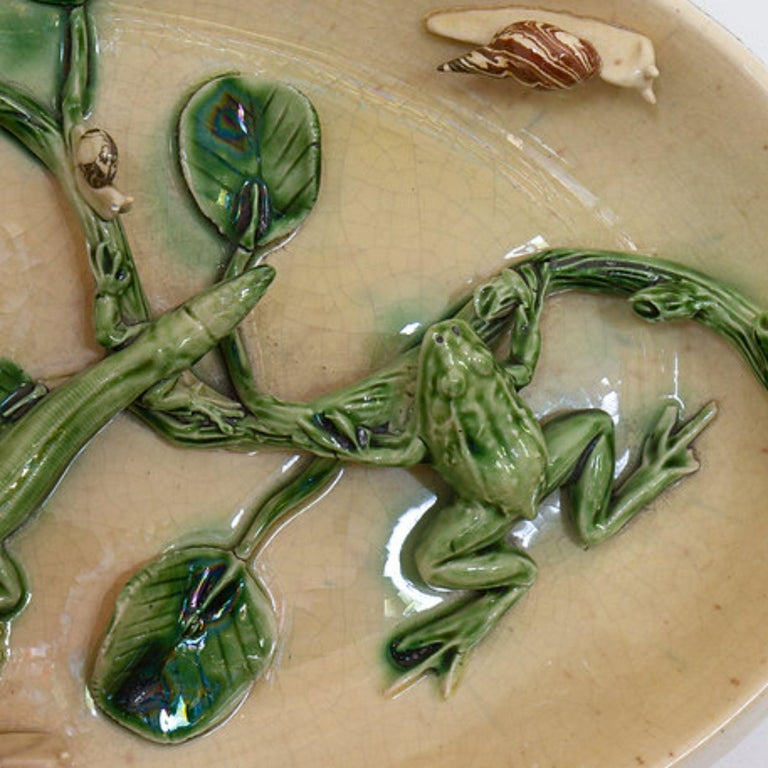 19th Century Palissy Ware Dish, circa 1880 For Sale at 1stDibs