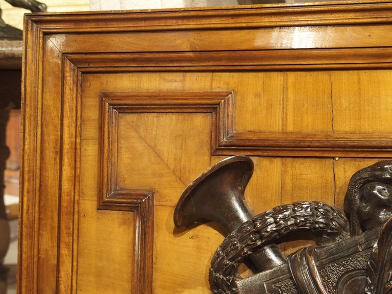 19th Century Panel with Mounted Trophy Carving at 1stDibs