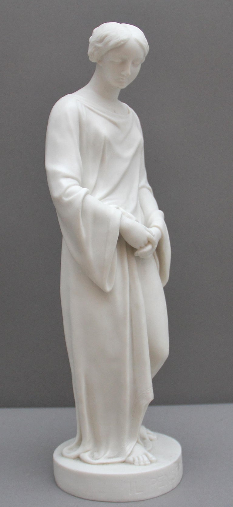 19th Century Parian Figure Il Penseroso For Sale at 1stDibs