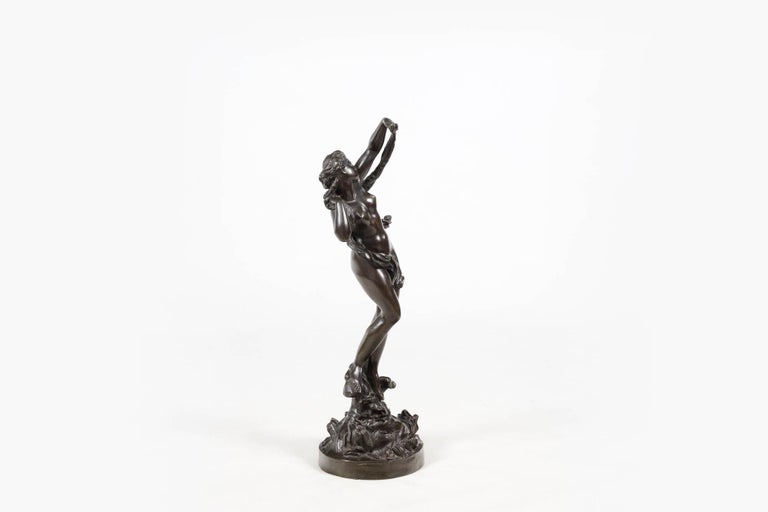 19th Century Patinated Bronze Sculpture of a Dancing Female Figure For ...
