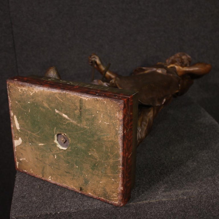 19th Century Patinated Metal Signed Picault French Sculpture the Work ...