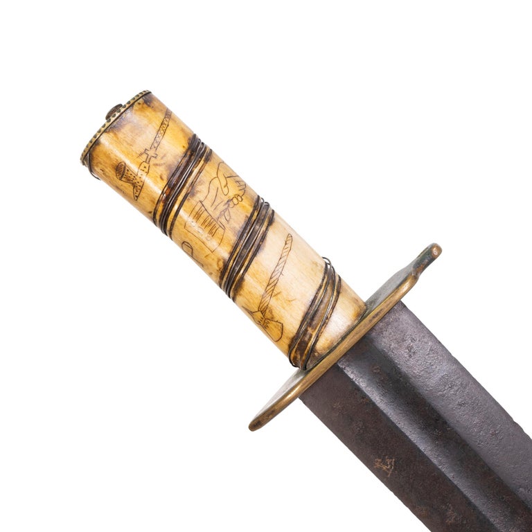 19th Century "Peace, Friendship, Trade" Treaty Knife For Sale at 1stDibs