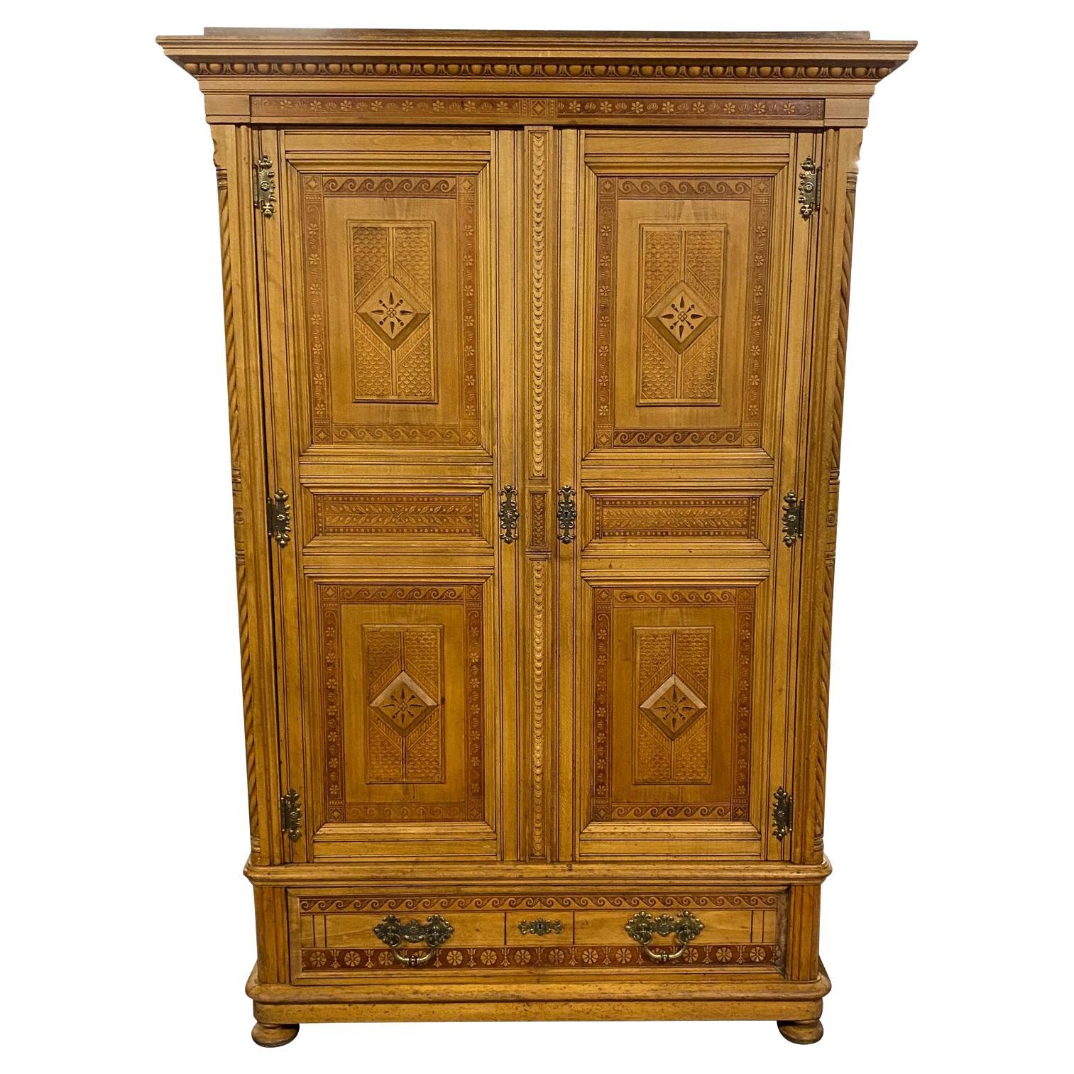 Pine Armoire at 1stDibs | pine armoires, pine armoire wardrobe, pine ...
