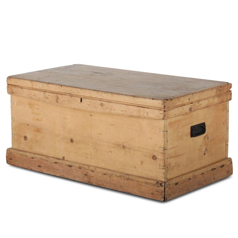 19th Century Pine Blanket Box at 1stdibs