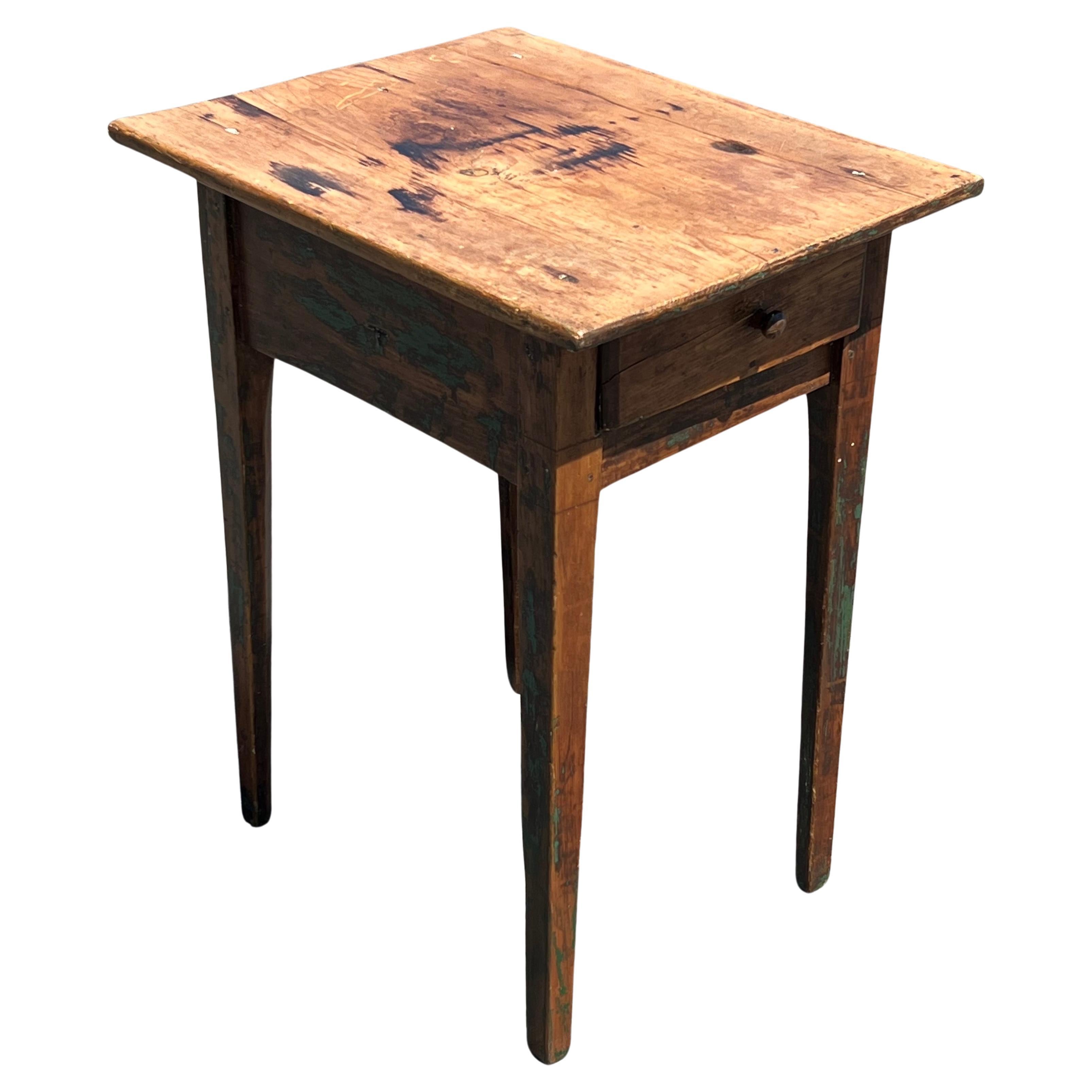 19th Century Pine One Drawer Stand at 1stDibs