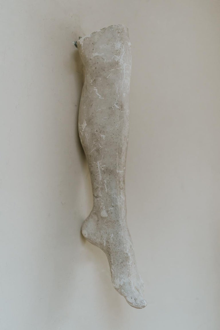 19th Century Plaster Leg and Foot For Sale at 1stDibs