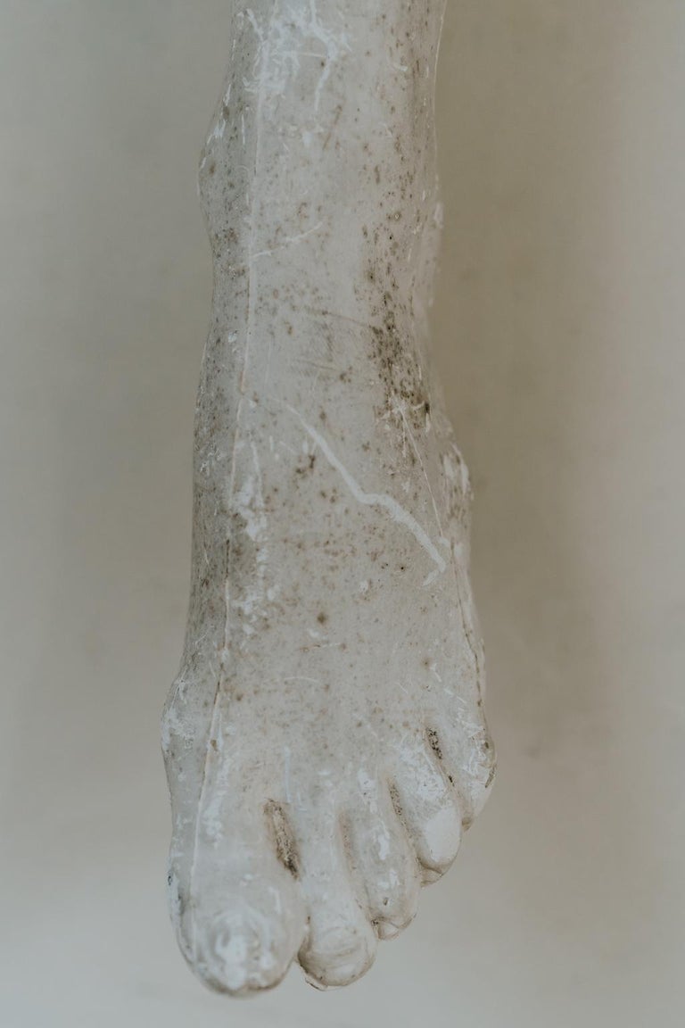 19th Century Plaster Leg and Foot For Sale at 1stDibs