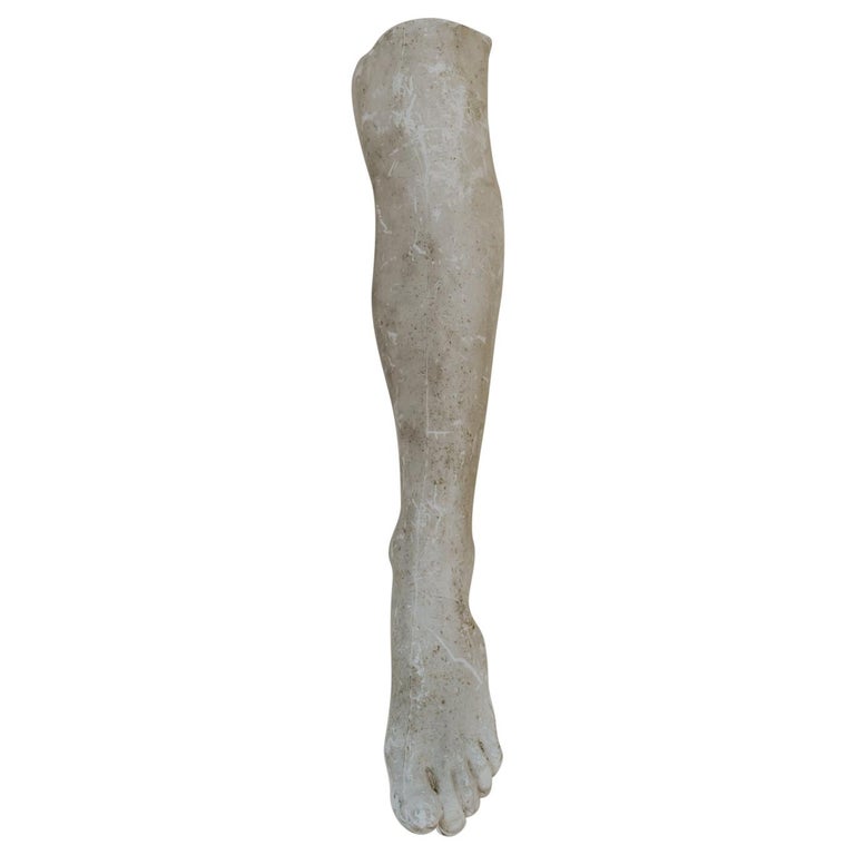 19th Century Plaster Leg and Foot For Sale at 1stDibs