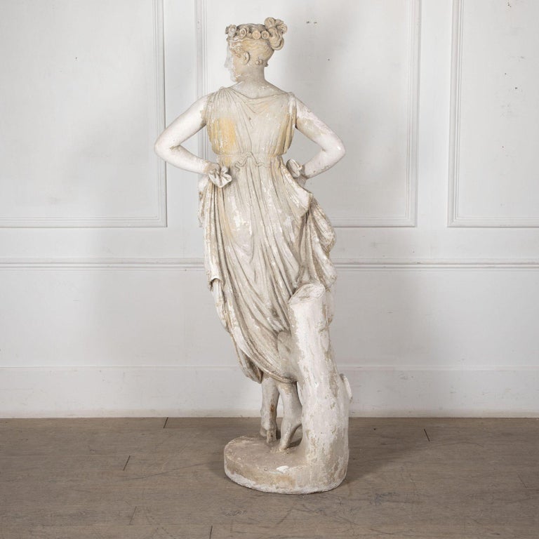 19th Century Plaster Statue "The Dancer" After Canova For Sale at 1stDibs