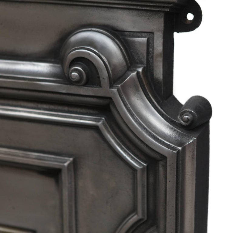 19th Century Polished Cast Iron Victorian Fireplace Surround and Tiled ...