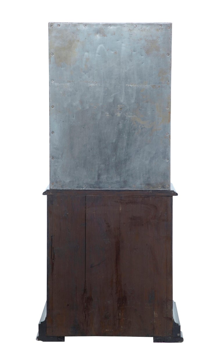 19th Century Polished Steel Safe on Stand For Sale at 1stDibs