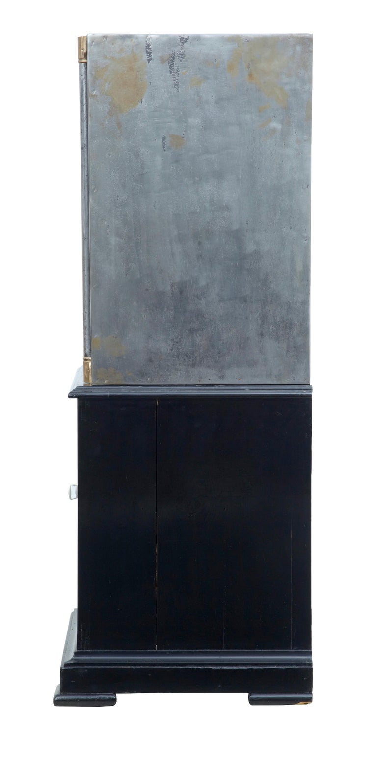 19th Century Polished Steel Safe on Stand For Sale at 1stDibs