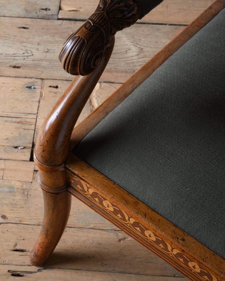 19th Century Pompeian Style Armchair For Sale at 1stDibs