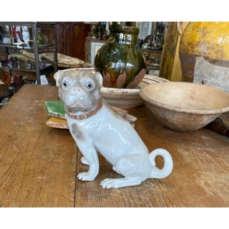 19th Century Porcelain Pug at 1stDibs
